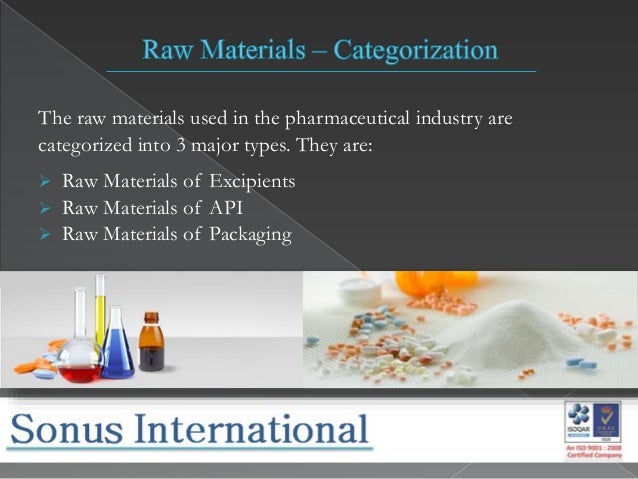 What Are The Types Of Pharmaceutical Raw Materials?