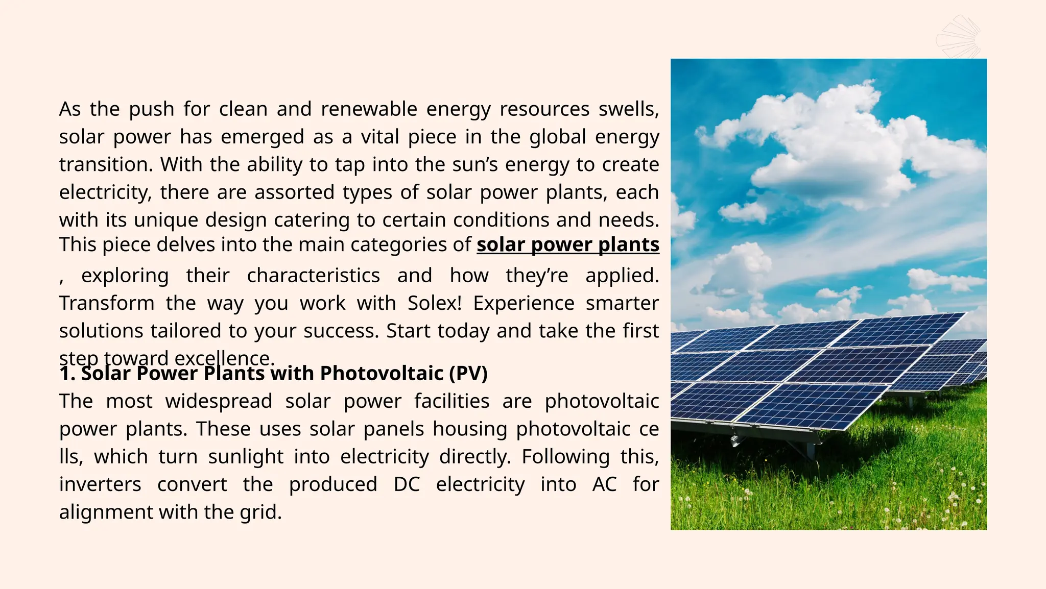 What are the Types of Solar Power Plants.pptx