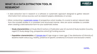 Narrative review | Systematic review | Data extraction | PPT