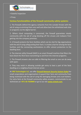 What are the Various Functions of Firewall Solutions.pdf