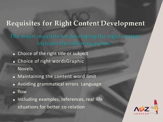 What are the various impressive styles of content writing | PPT