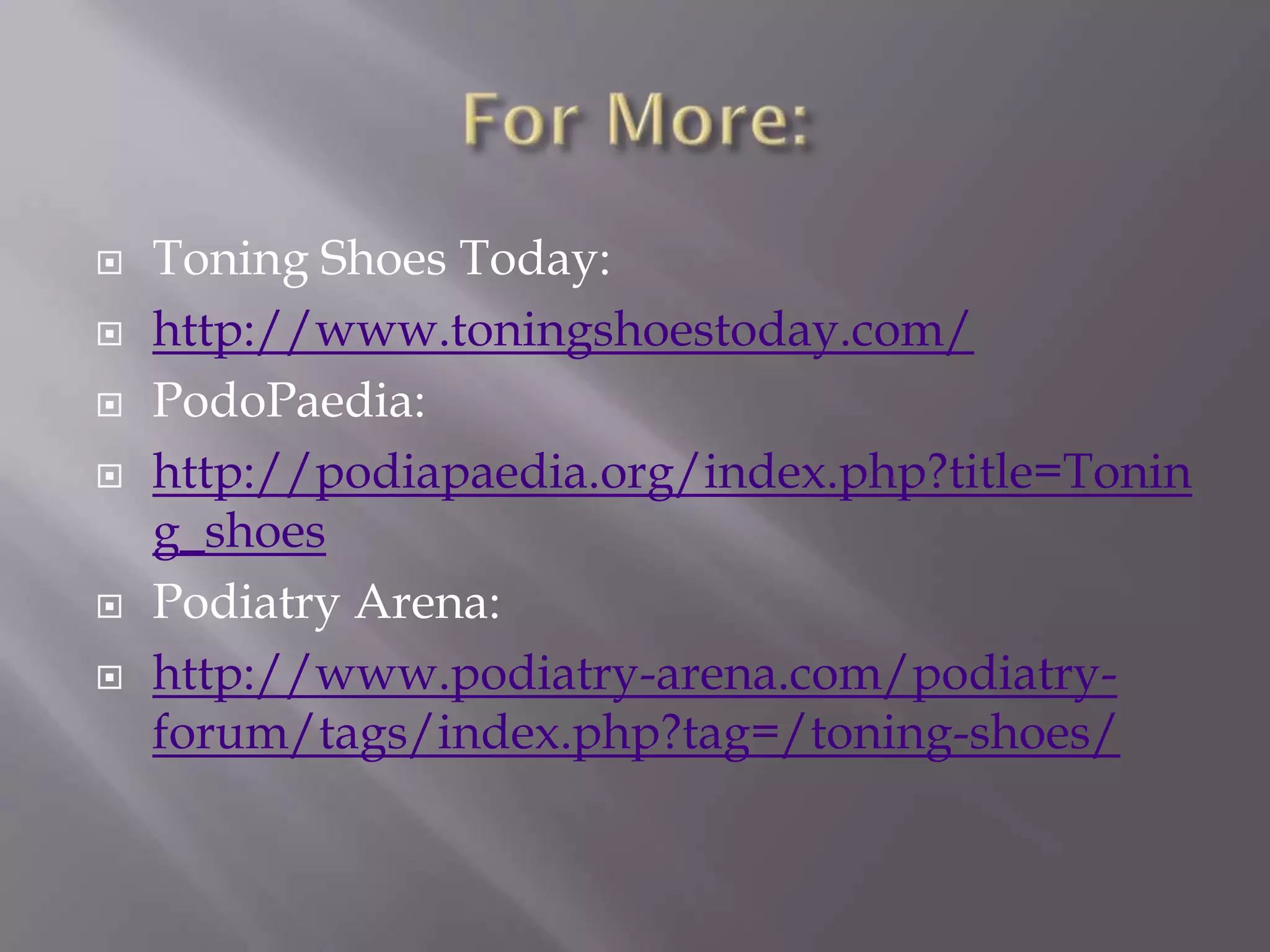 What are toning shoes | PPTX