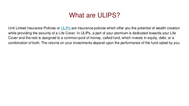 What are ulips | PPT