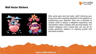 Vector Sticker Designs & it's Various Types | Cre8iveSkill | PPT