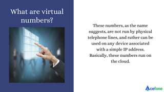 What are virtual numbers and how it benefits the business | PPT