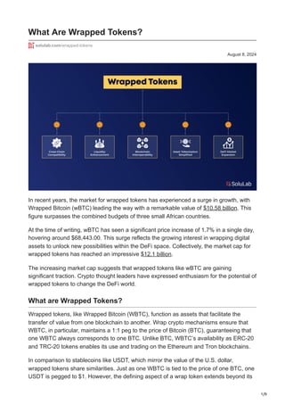 Popular Examples of Wrapped Tokens.. pdf | PDF