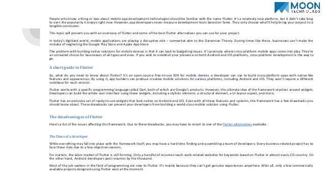 What Are Your Options If You Can’t Use Flutter_.pdf | Programming Languages | Computing
