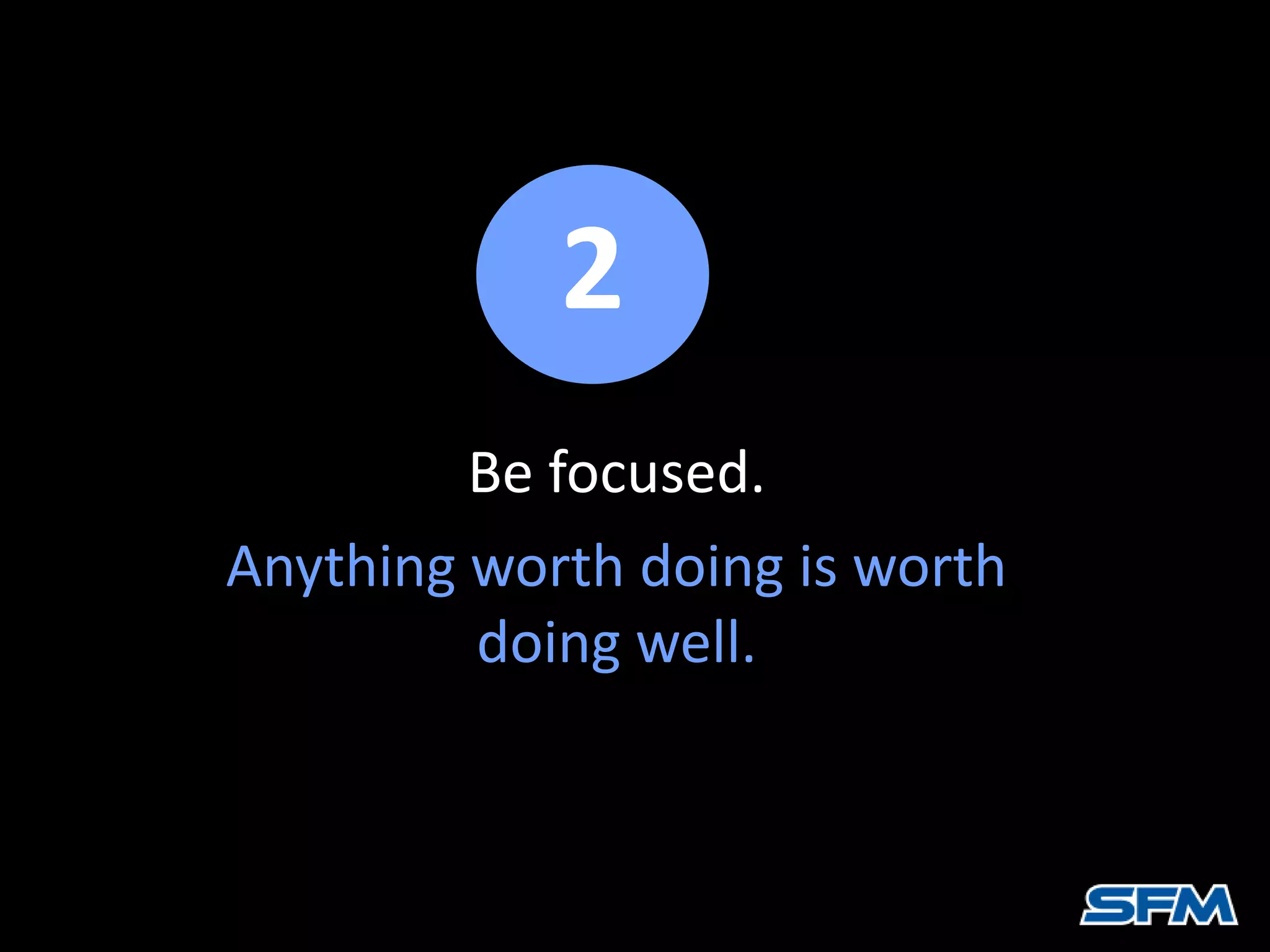 What being focused looks like | PPTX