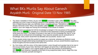 What Brahma Kumari Murlis Say About Ganesh.pptx