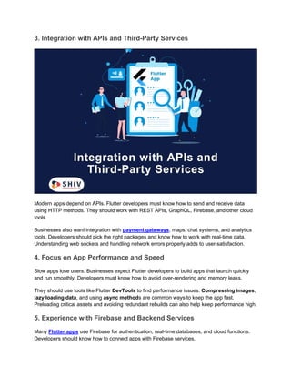Detailed Guide on Skills Businesses Expect from Flutter Developers | PDF