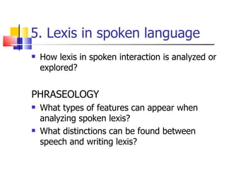 What can a corpus tell us about lexis (1) | PPT