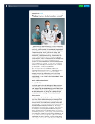 What can nurses do that doctors cannot? | PDF