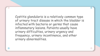 What Can Patients with Cystitis Glandularis Eat.pptx