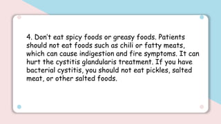 What Can Patients with Cystitis Glandularis Eat.pptx