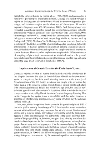 Developmental language impairment and genetic basis of syntax | PDF