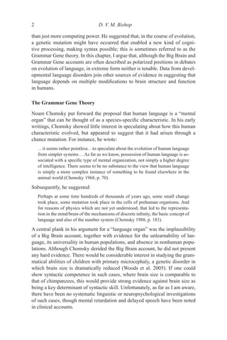 Developmental language impairment and genetic basis of syntax | PDF