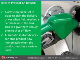 What Can you Do to Prevent an Overfill? | 360training.com