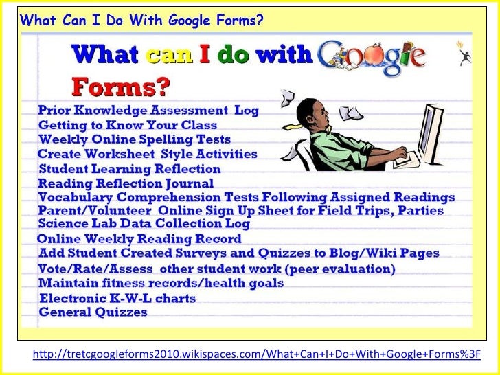 The seven question types to use on a Google form
