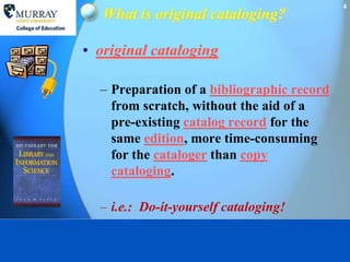What is cataloging | PPTX