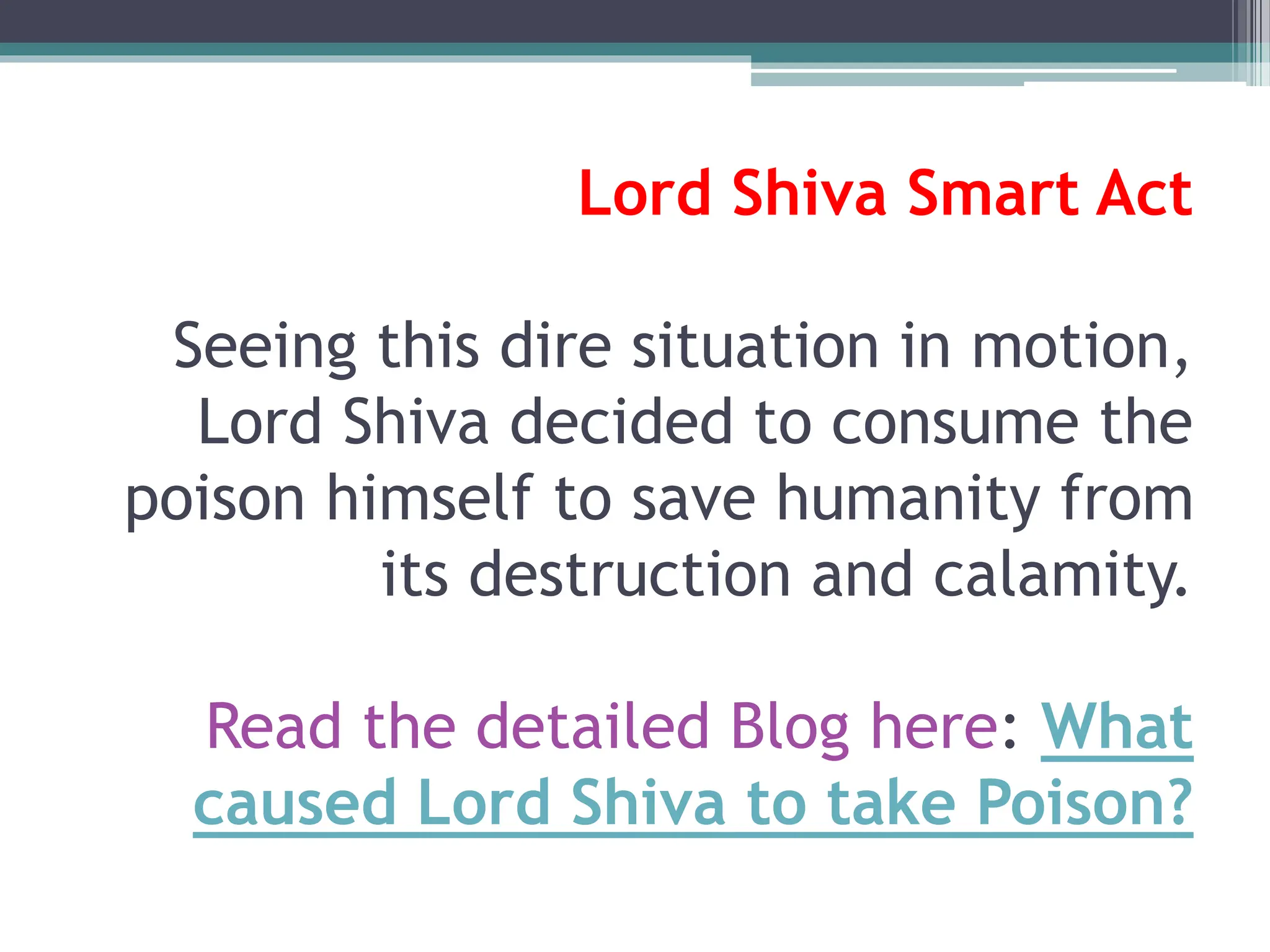 What caused Lord Shiva to take Poison.pptx