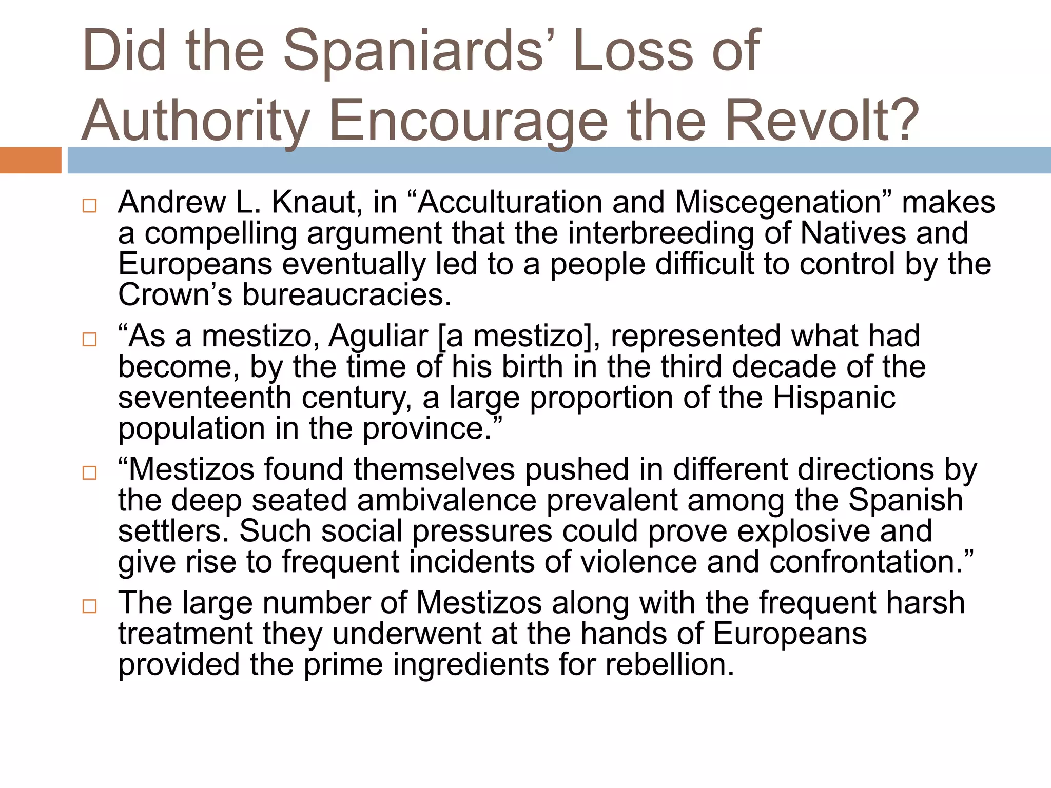 What caused the pueblo revolt of 1680 | PPTX