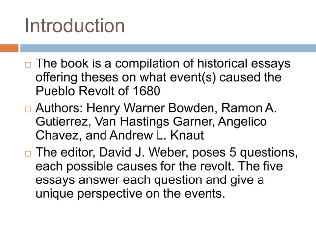 What caused the pueblo revolt of 1680 | PPTX