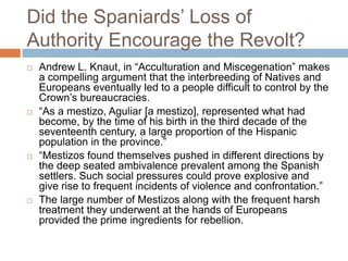 What caused the pueblo revolt of 1680 | PPTX