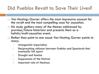 What caused the pueblo revolt of 1680 | PDF
