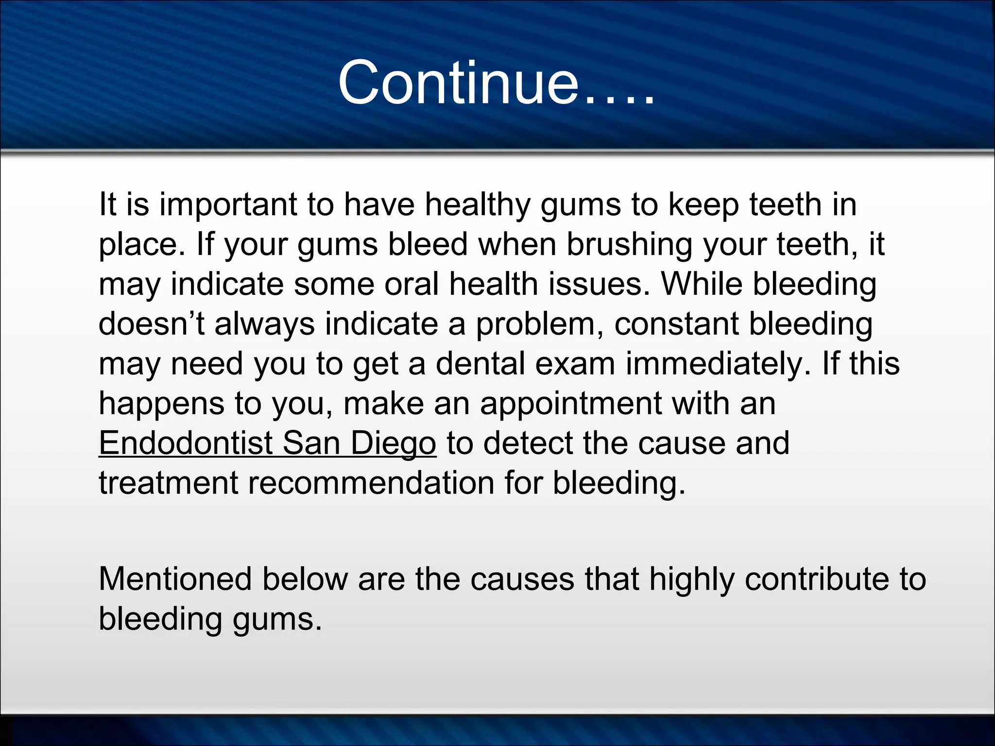 What causes bleeding gums | PPT