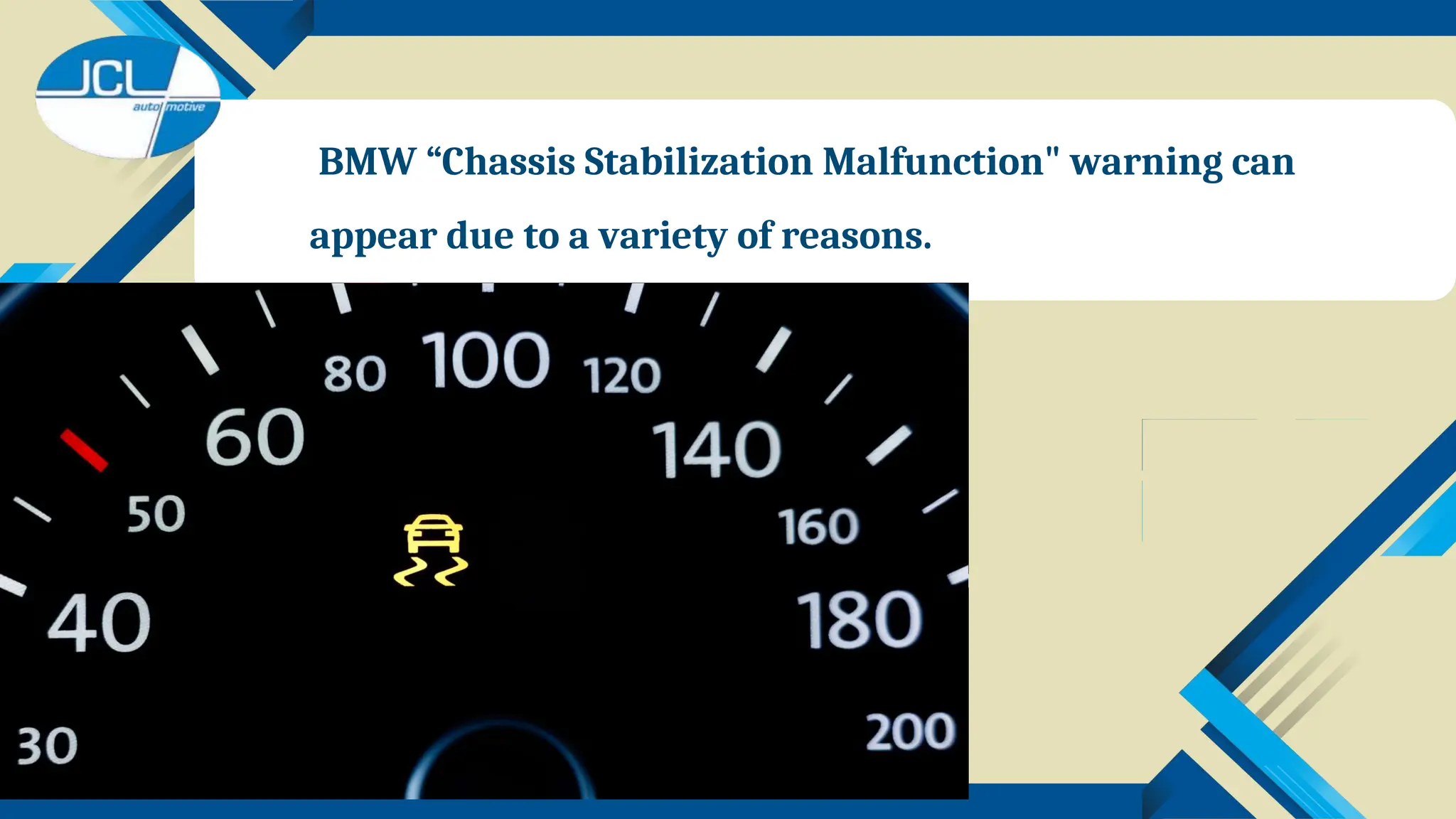 What Causes BMW Chassis Stabilization Malfunction Warning To Appear | PPTX