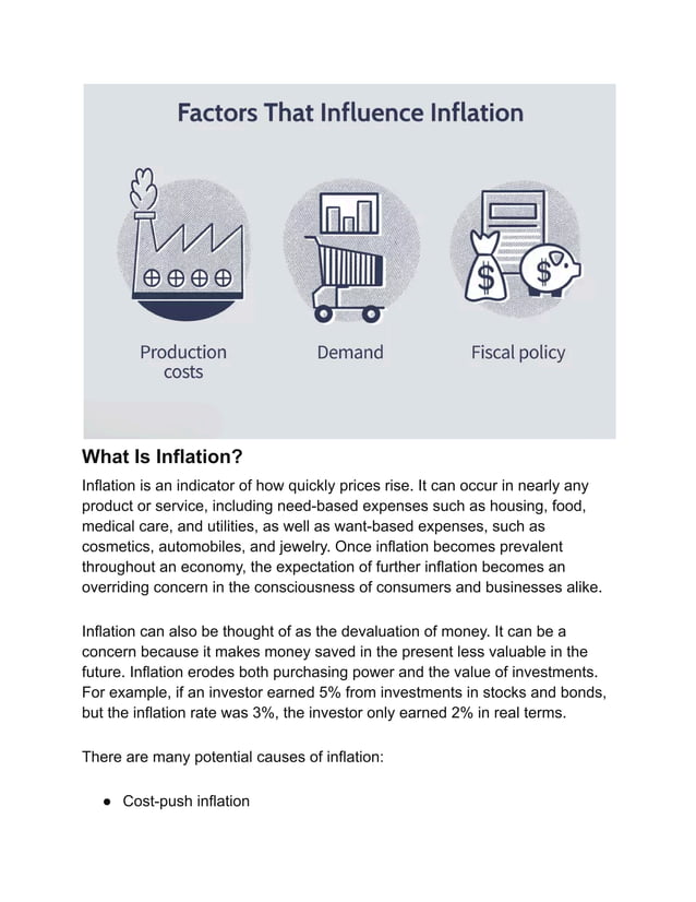 What Causes Inflation and Price Increases? | PDF