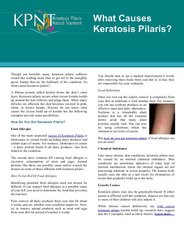 Hyperkeratosis Pilaris Diet Foods Trackershore