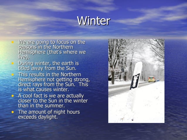 What causes seasons on earth | PPT