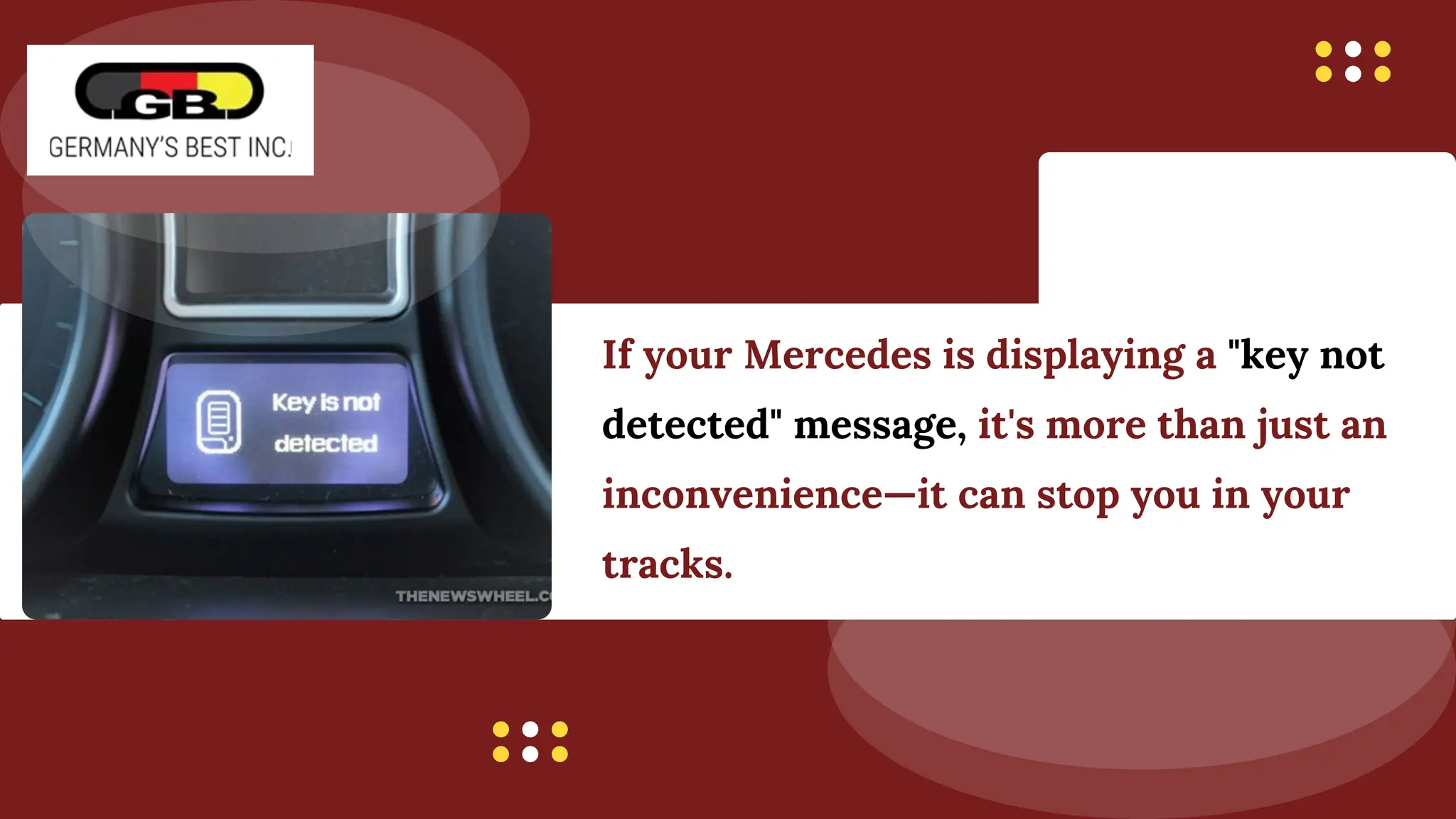 What Causes The key not detected Message In Mercedes Cars | PPT