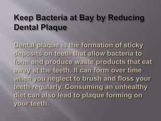 What Causes Tooth Decay? | PPTX