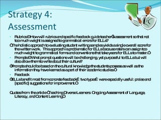 What Classroom Practices Best Promote El Ls Writing Develoment | PPT