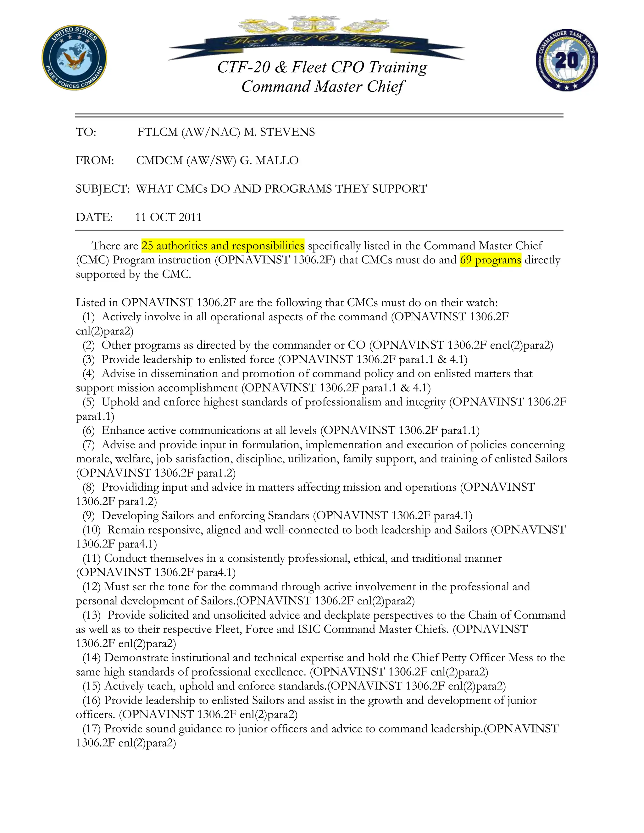 What CMCs do and Programs they support (CTF20 CMC memo).pdf