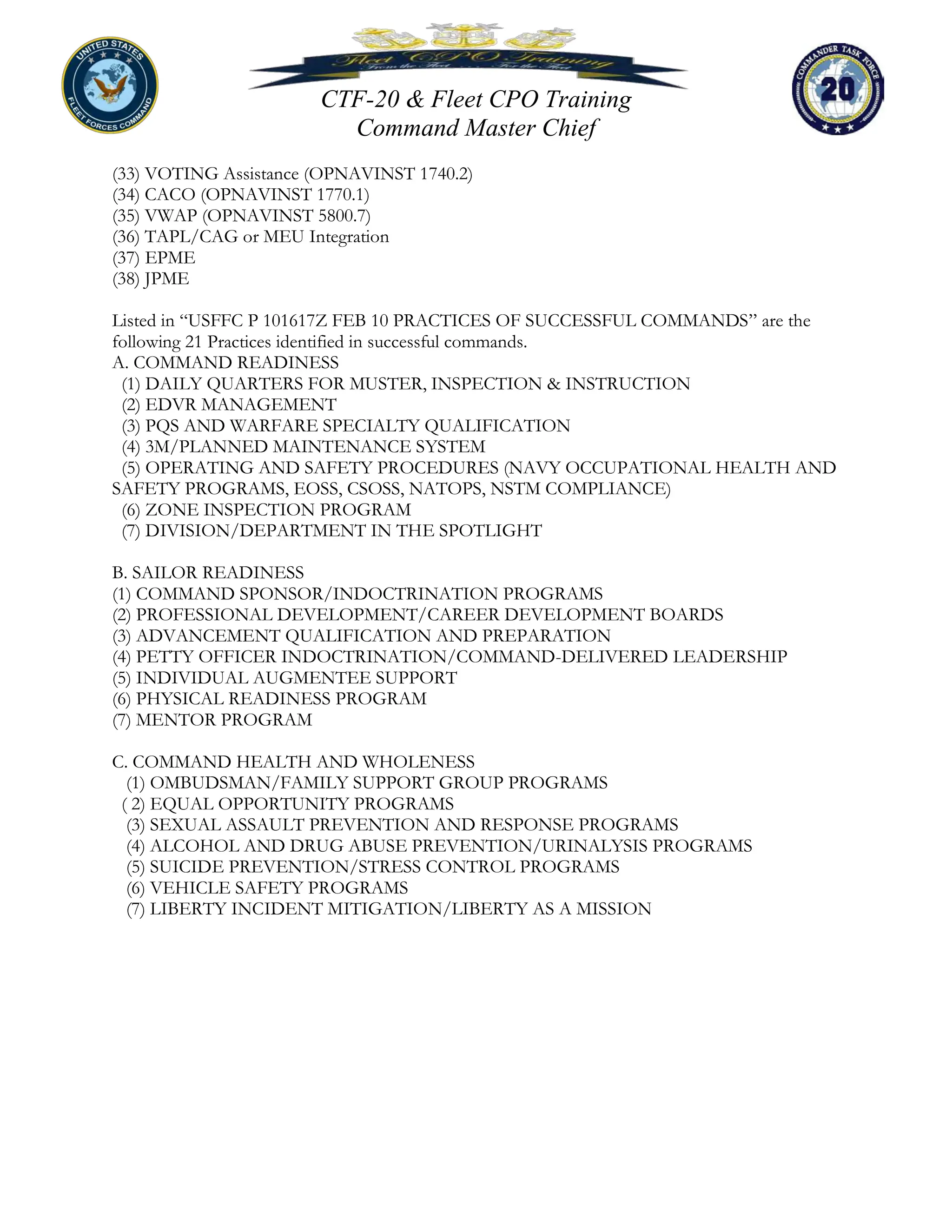 What CMCs do and Programs they support (CTF20 CMC memo).pdf