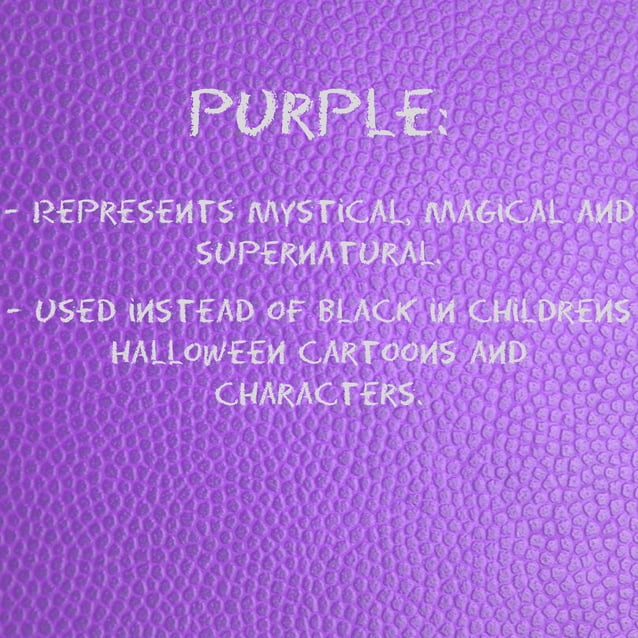 What Colors Represent Halloween? | PPT