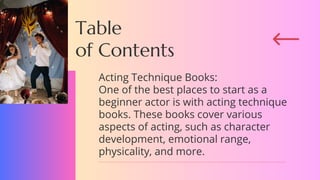 How Can Reading Improve the Acting of Beginners? | PDF