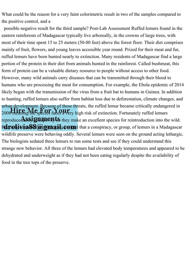 What could be the reason for a very faint colorimetric result in two.pdf