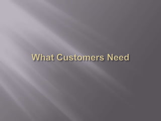 What customers want | PPSX
