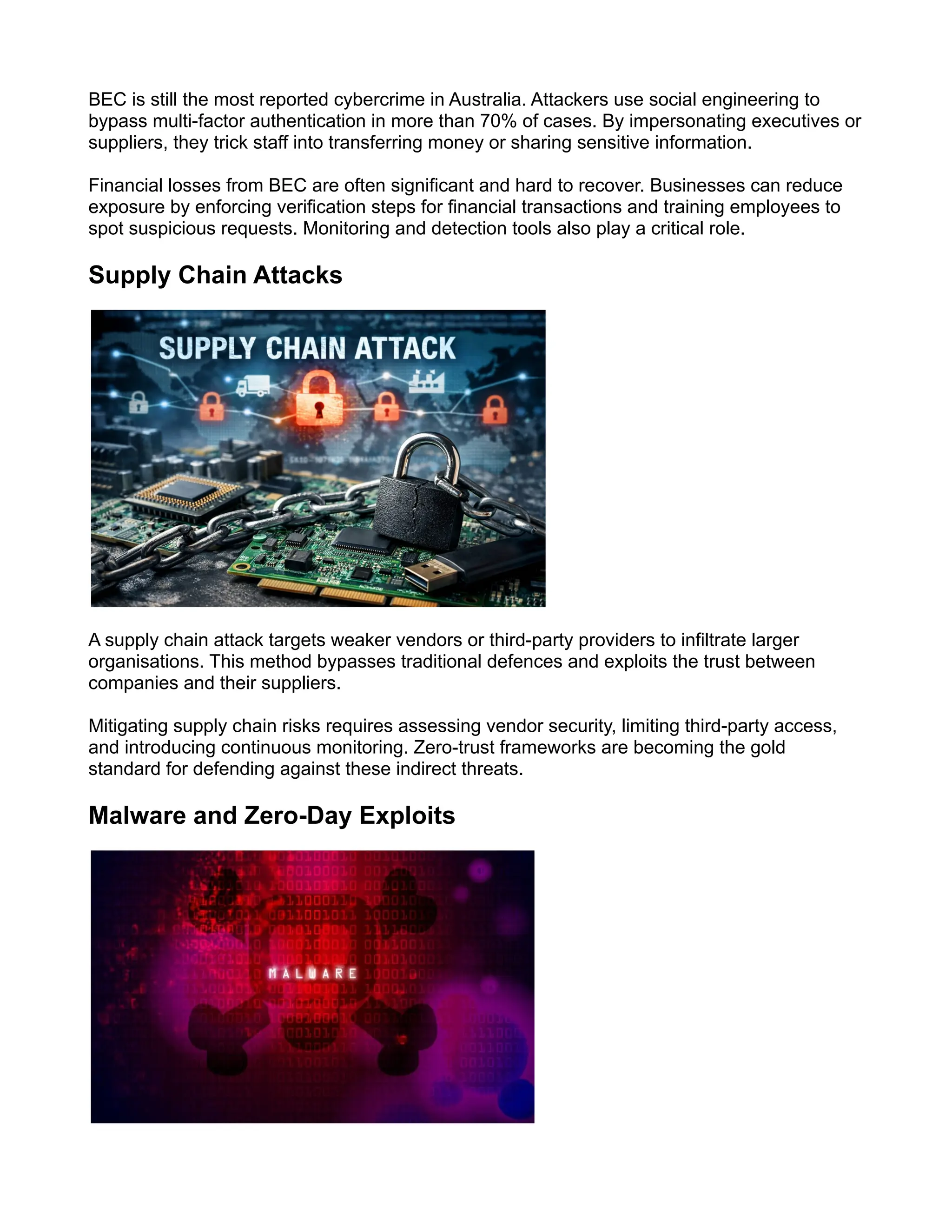 What Cybersecurity Threats Are Rising for Australian Firms in 2025? | PDF