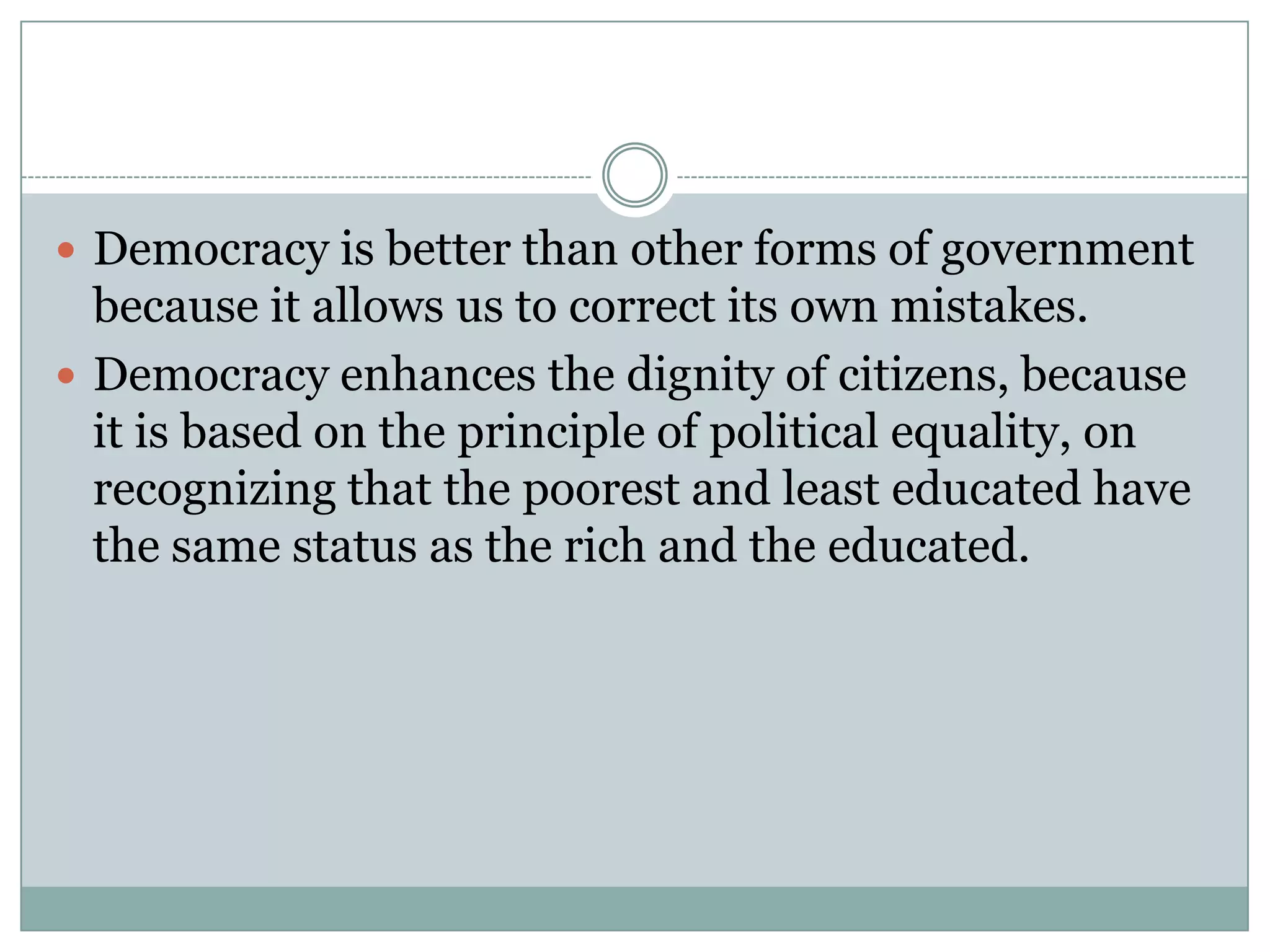 What is democracy and Why democracy? | PPTX