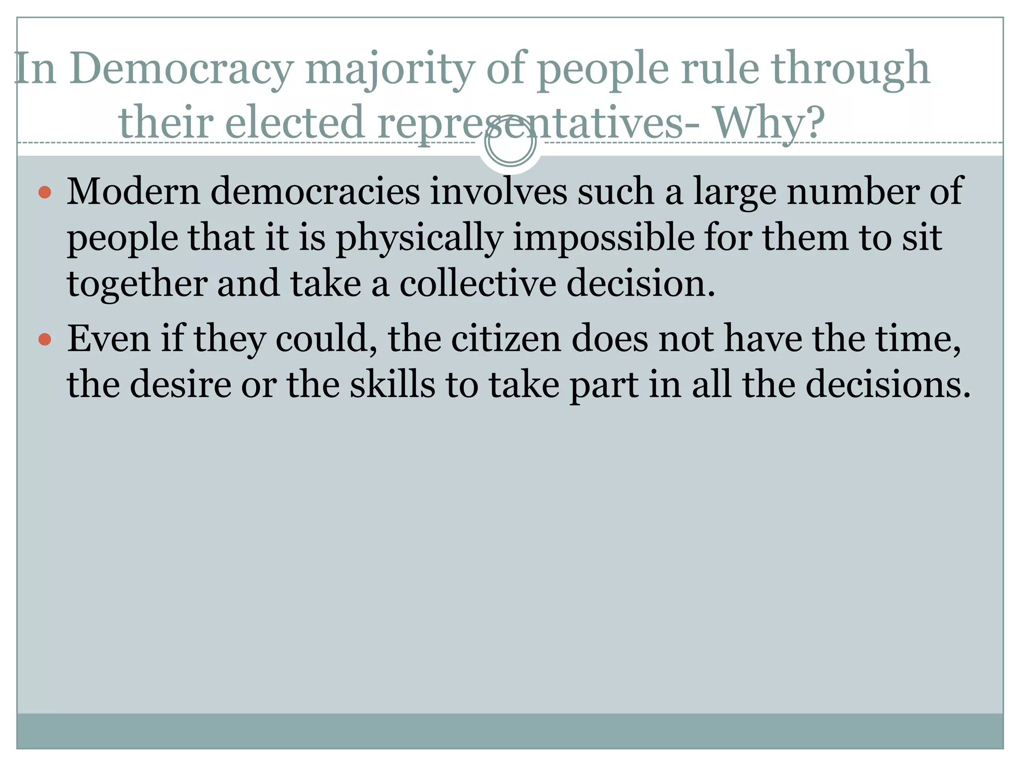 What is democracy and Why democracy? | PPTX