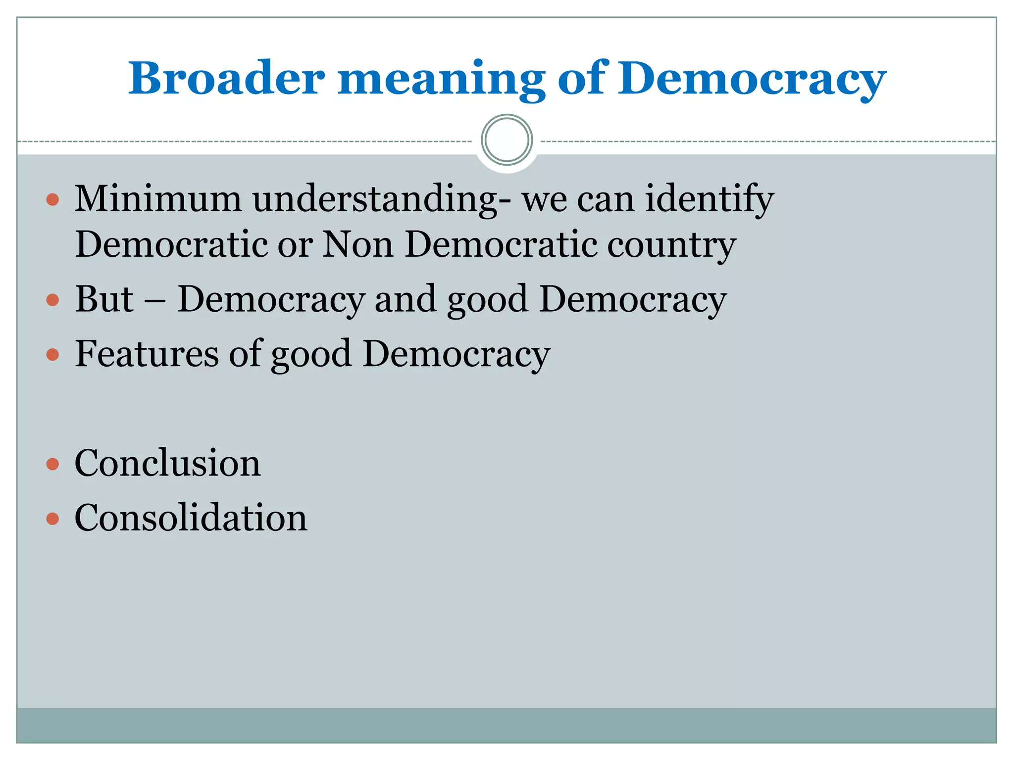 What is democracy and Why democracy? | PPTX