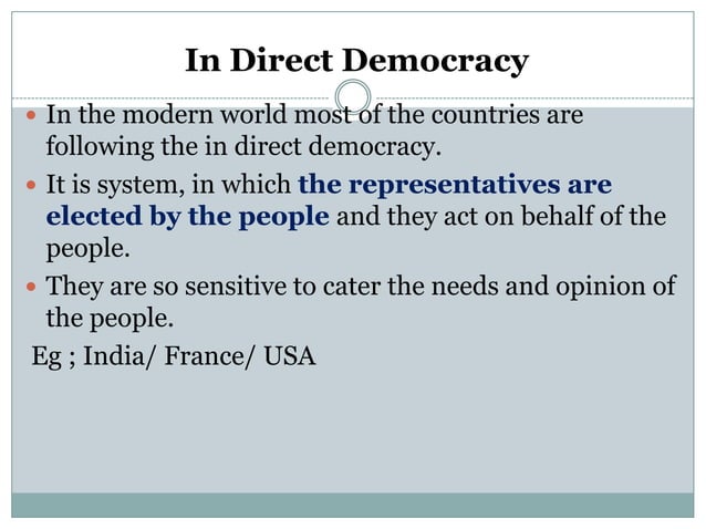 What is democracy and Why democracy? | PPTX | Civic affairs | Politics
