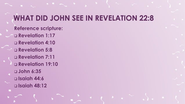 WHAT DID JOHN SEE IN REVELATION | PPT