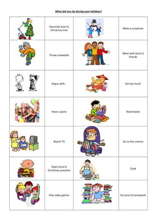 What did you do during your holidays? | PDF