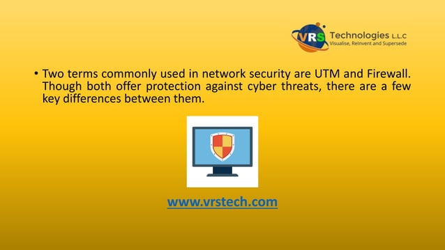 What Distinguishes a Firewall from a UTM? | PPT